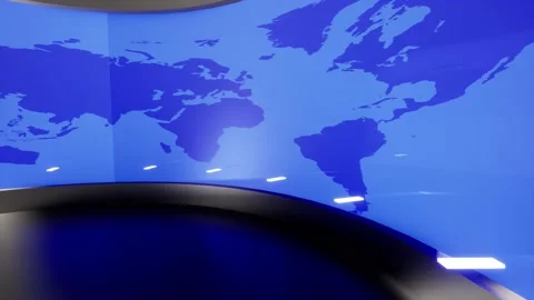 World Map background. news Studio Backgr... | Stock Video | Pond5