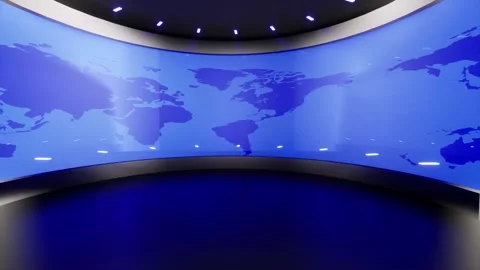World Map background. news Studio Backgr... | Stock Video | Pond5