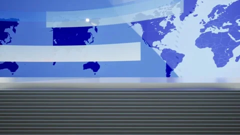 World Map background. news Studio Backgr... | Stock Video | Pond5