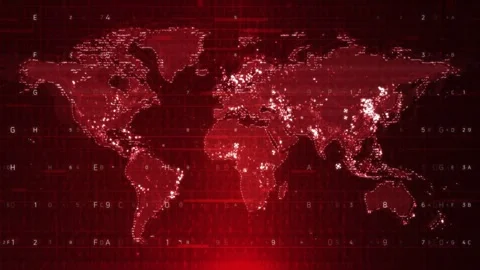 Red News Map Stock Footage ~ Royalty Free Stock Videos | Pond5