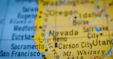 World map with California region map | Stock Video | Pond5