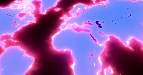 World map with edge animation as plasma ... | Stock Video | Pond5