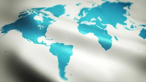 World Map Flag Waving Textured Backgroun... | Stock Video | Pond5