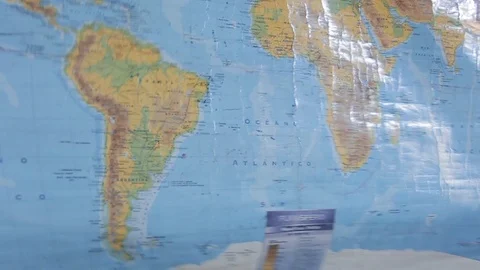 The World Map in Geography Class. | Stock Video | Pond5