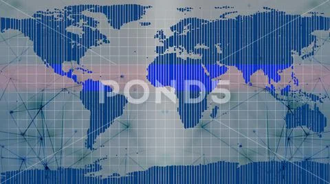 World map with grid line. Grid line world map news background.: Graphic ...