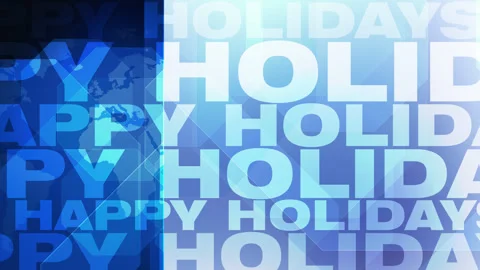 World map with happy holidays text festi... | Stock Video | Pond5