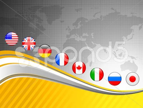 World Map with Internet Flag Buttons Background ~ Clip Art #66495167