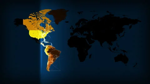 World map loop. Network of lines connect... | Stock Video | Pond5