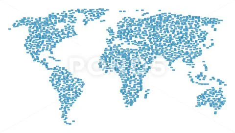 World Map Pattern of Dollar Banknote Icons: Royalty Free #87951662