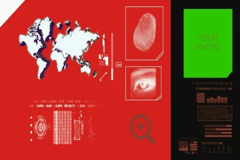 World Map scanning - 3d rotation - advan... | Stock Video | Pond5