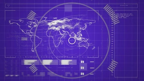 World map on a screen | Stock Video | Pond5