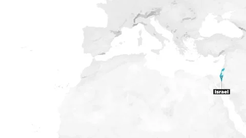 Israel World Map Stock Footage ~ Royalty Free Stock Videos | Pond5