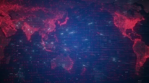 World Map Studio Background for news | Stock Video | Pond5