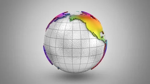 World Map Turns Into a Globe | Stock Video | Pond5