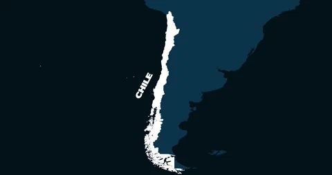 Chile Map Stock Footage ~ Royalty Free Stock Videos | Pond5