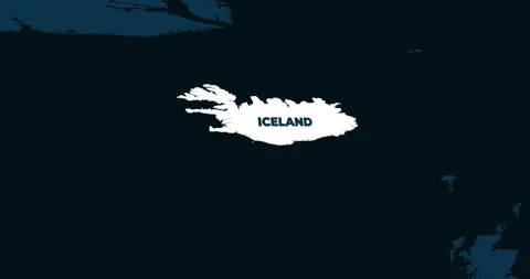 World Map Zoom In To Iceland. Animation ... | Stock Video | Pond5
