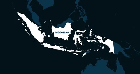 World Map Zoom In To Indonesia. Animatio... | Stock Video | Pond5