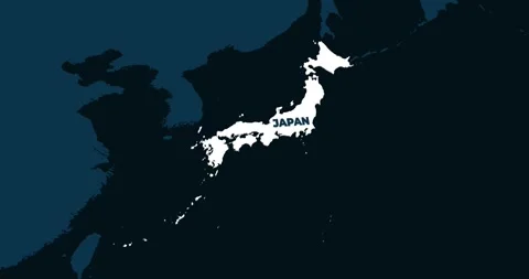 Japan World Map Stock Video Footage | Royalty Free Japan World Map ...