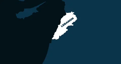 World Map Zoom In To Lebanon. Animation ... | Stock Video | Pond5