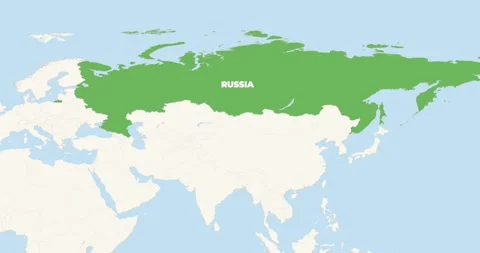 World Map Of Russia Stock Footage ~ Royalty Free Stock Videos | Pond5