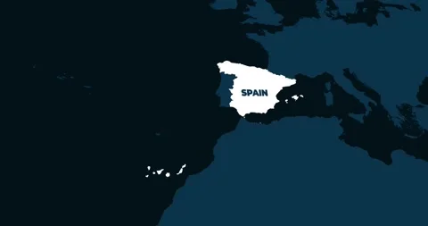 Spain World Map Stock Video Footage | Royalty Free Spain World Map ...