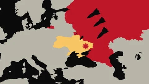 World Map Zoom In On Ukrainian Border Wi... | Stock Video | Pond5