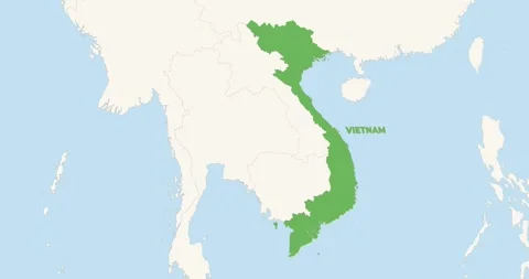 Vietnam World Map Stock Video Footage | Royalty Free Vietnam World Map ...