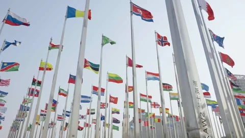 World national flags | Stock Video | Pond5