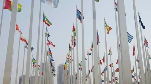 World national flags | Stock Video | Pond5