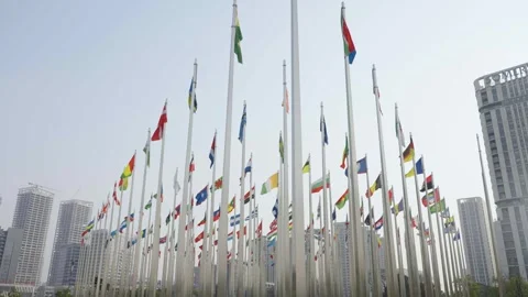 World national flags | Stock Video | Pond5