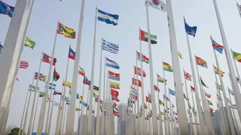 World national flags | Stock Video | Pond5