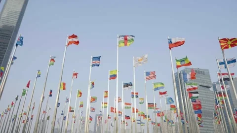 World national flags | Stock Video | Pond5