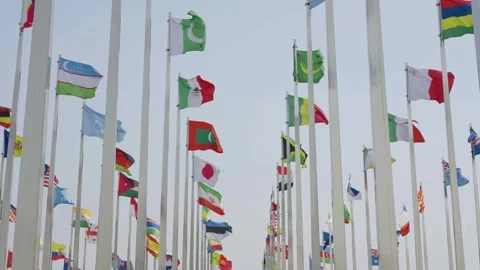 World national flags | Stock Video | Pond5