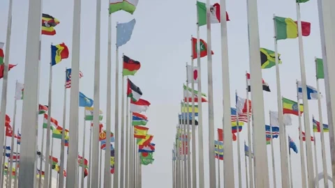 World national flags | Stock Video | Pond5