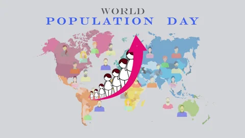 World Population Day 4K Animation | Stock Video | Pond5