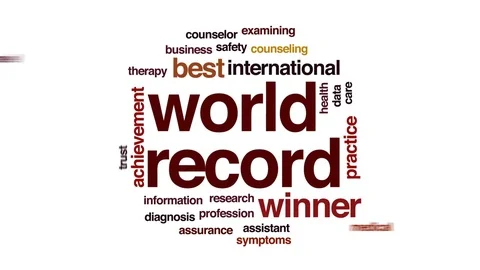 World record animated word cloud, text d... | Stock Video | Pond5