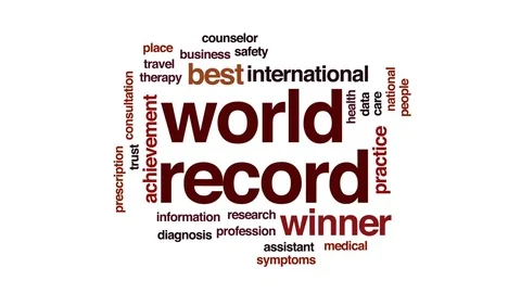World record animated word cloud, text d... | Stock Video | Pond5