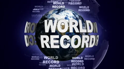 WORLD RECORD Text Animation with Keyword... | Stock Video | Pond5
