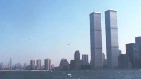 Twin Towers World Trade Center Stock Footage ~ Royalty Free Stock ...