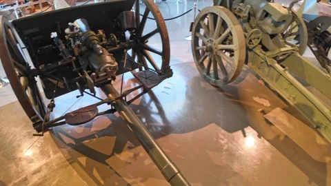 World War 2 German 150mm Howitzer cannon... | Stock Video | Pond5