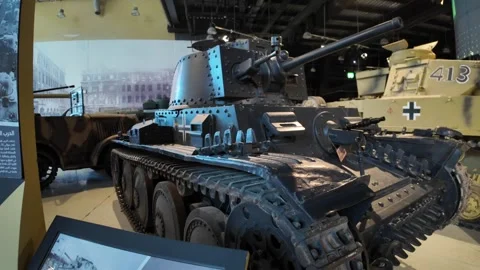World War 2 Panzer 38t on display at Roy... | Stock Video | Pond5