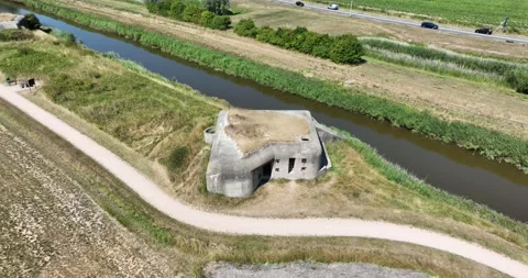 World war 2 WW2 bunker fortification mil... | Stock Video | Pond5