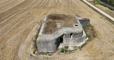 World war 2 WW2 WWii bunker fortificatio... | Stock Video | Pond5