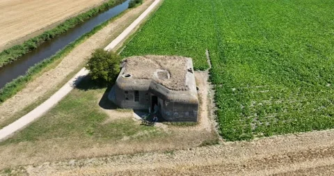 World war 2 WW2 WWii bunker fortificatio... | Stock Video | Pond5