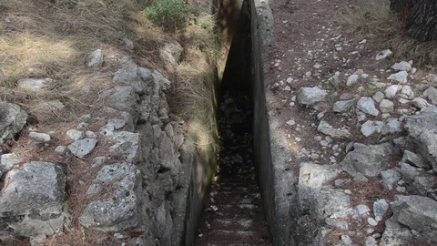 World War II. Trench warfare. Old Concre... | Stock Video | Pond5