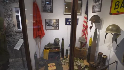 World War two Display at 101st airborne ... | Stock Video | Pond5