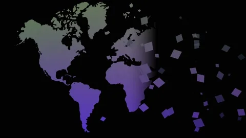 worldmap animated 4K | Stock Video | Pond5