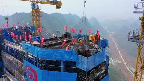 The World's First High Bridge Huajiang C... | Stock Video | Pond5