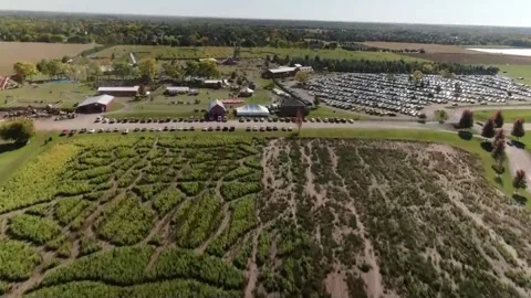 World's largest corn maze in Illinois pa... | Stock Video | Pond5
