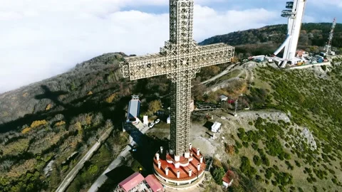 World's Largest Cross in the Vodno Mount... | Stock Video | Pond5